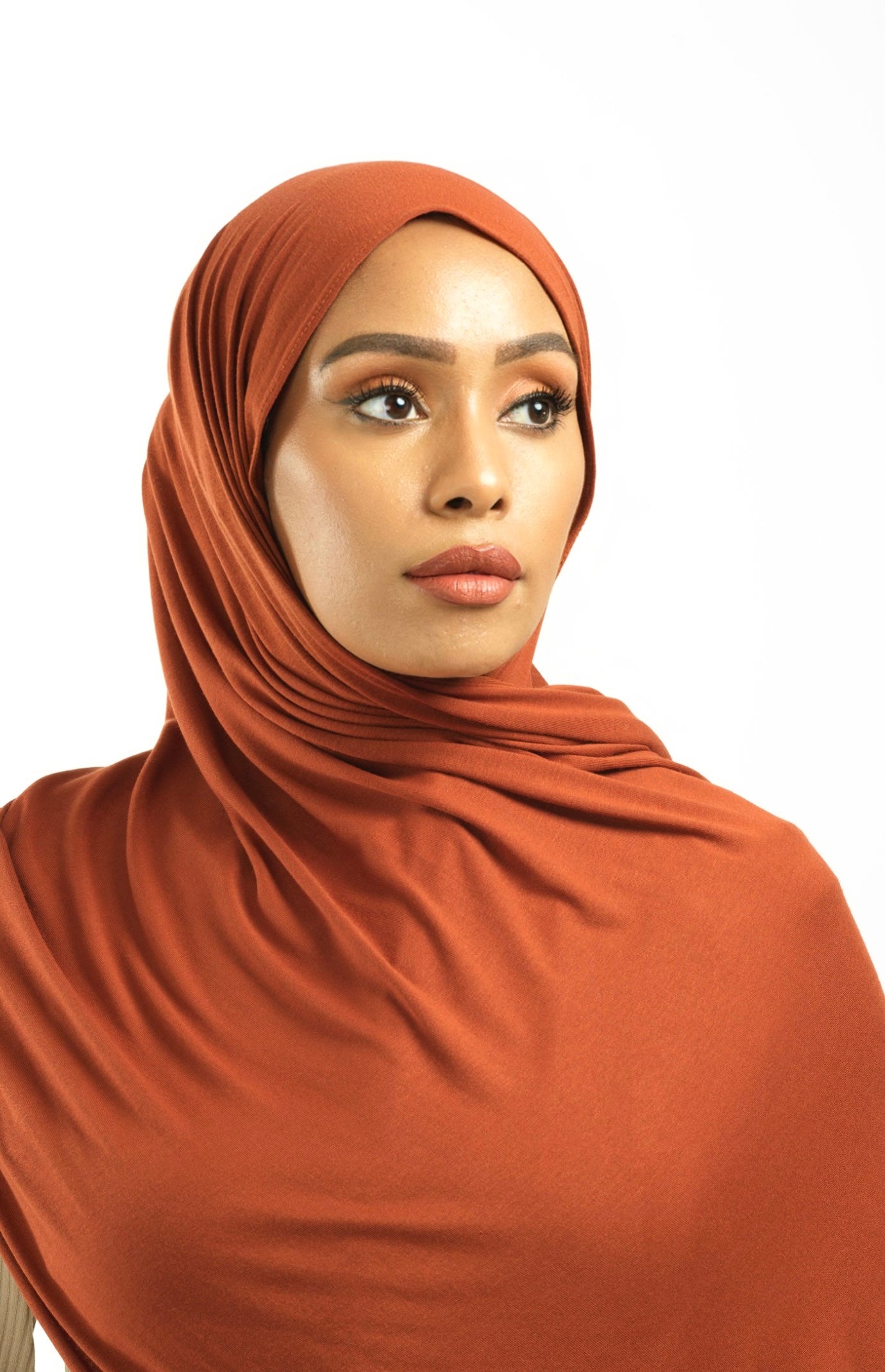 Premium jersey hijab | Rust color | kabayare fashion • Kabayare