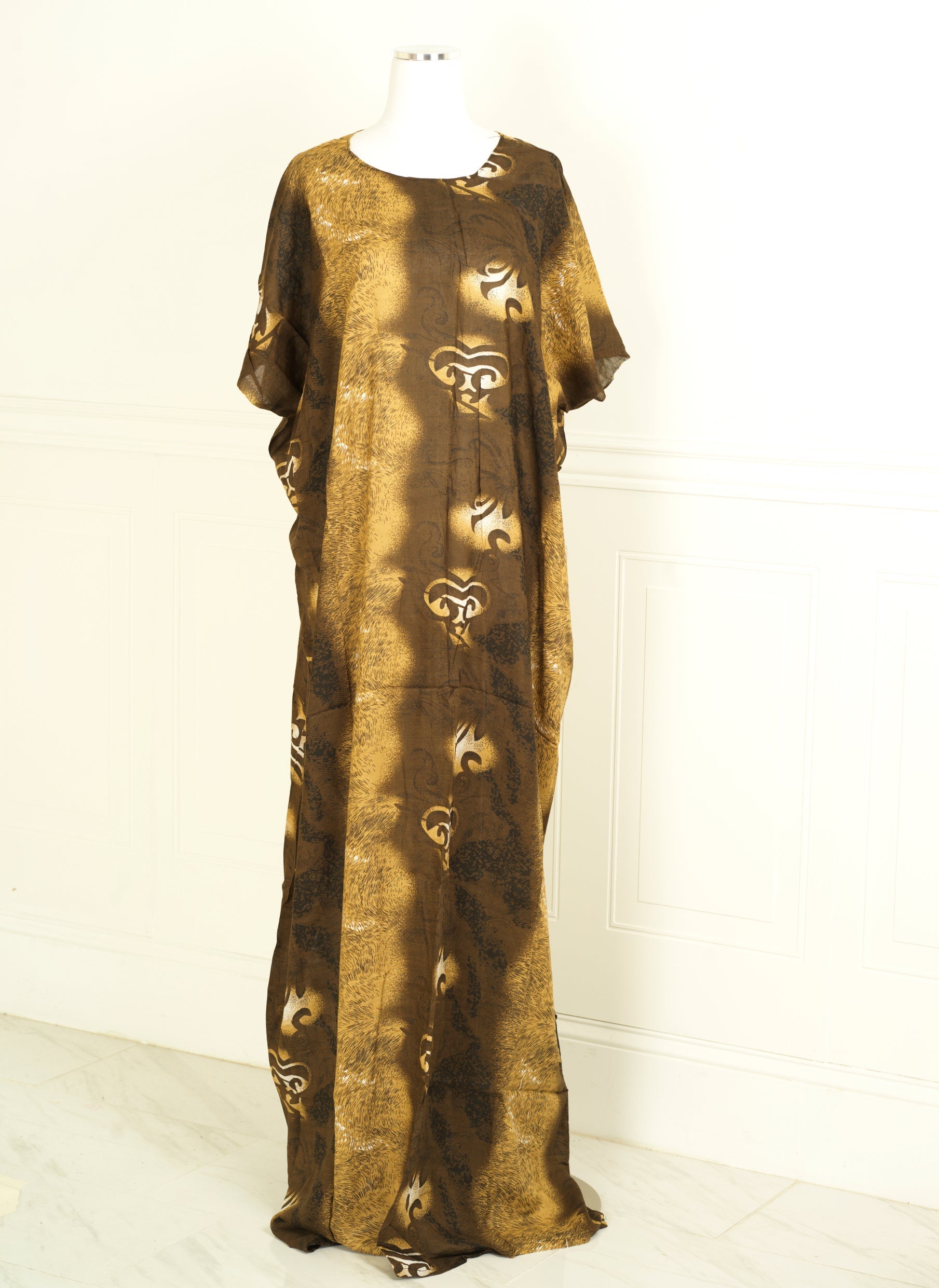 mushroom print bati dress • Kabayare