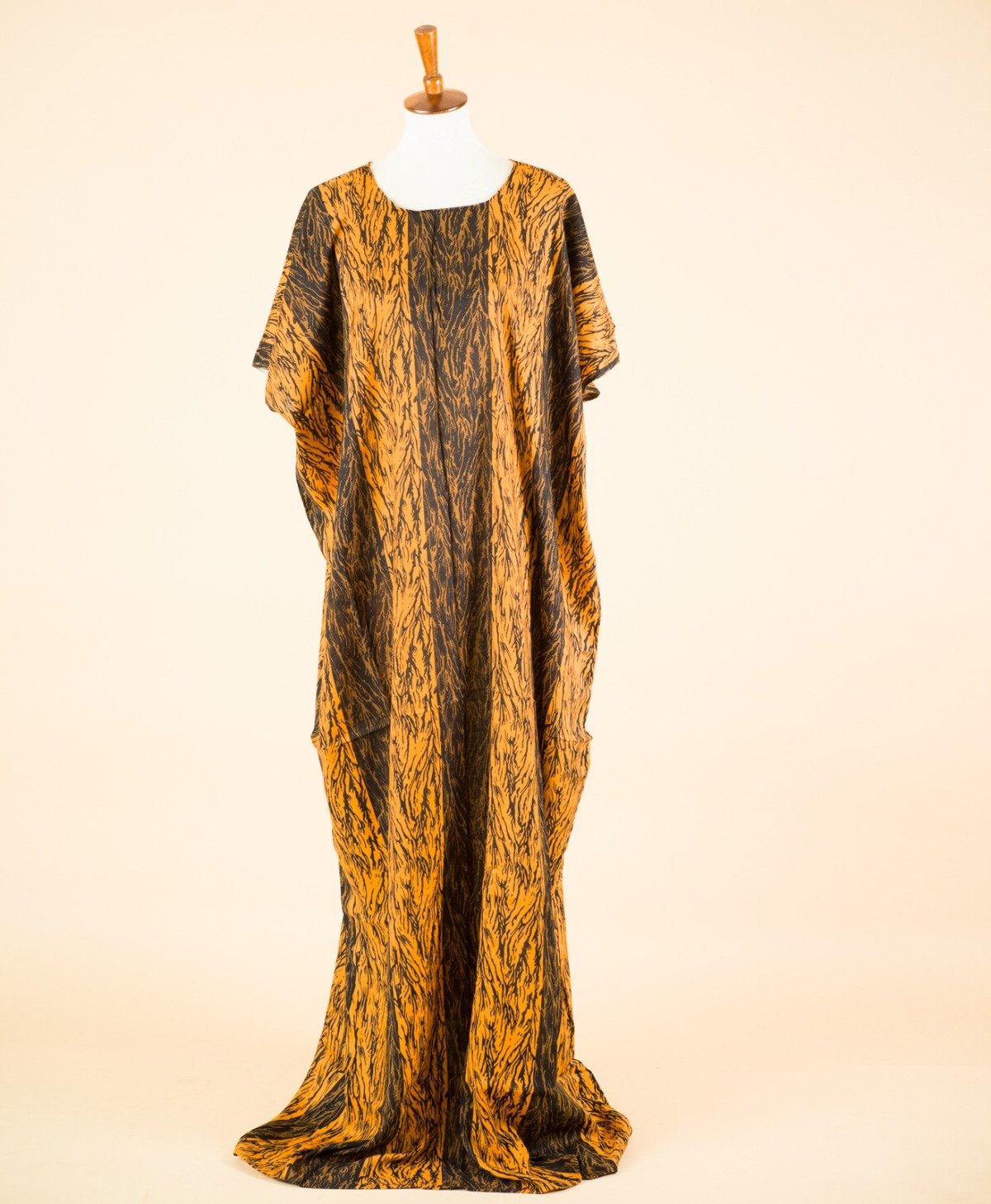 Bright yellow Checkered Bati Dress • Kabayare